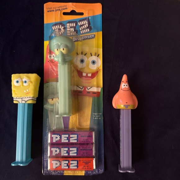 PEZ | Other | Spongebob Pez Dispenser Lot Spongebob Squarepants Patrick ...